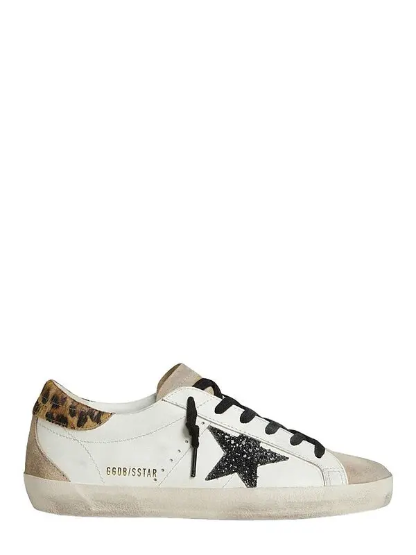 GOLDEN GOOSE Super Star Leather Low Top Sneakers - White/black