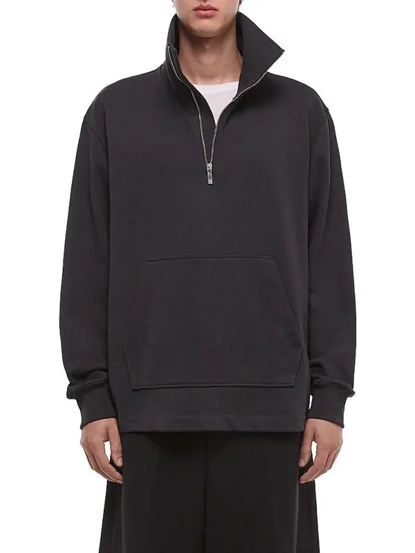 Helmut Lang Quarter Zip Sweatshirt - Vintage Black