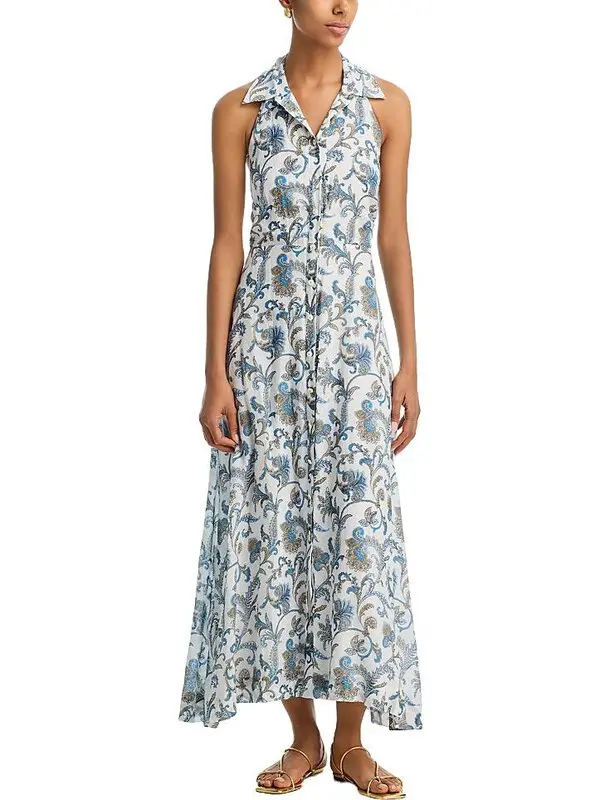 Veronica Beard Mackey Printed Maxi Dress - Dove Multi