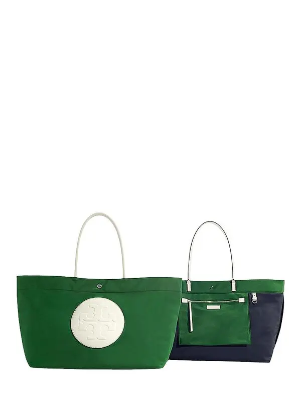 Tory Burch Ella Twist Reversible Tote - Basil