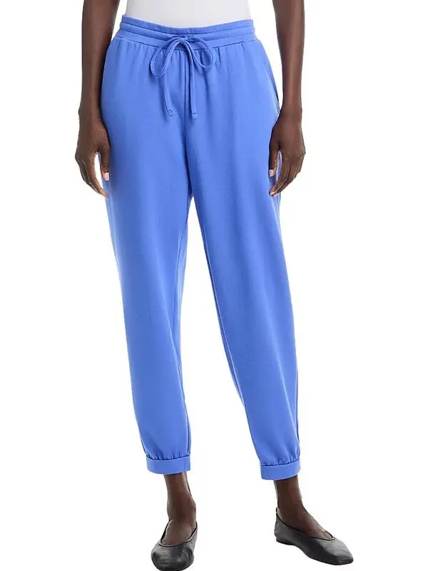 Eileen Fisher Brushed Terry Hug Jogger Pants - Blue Star