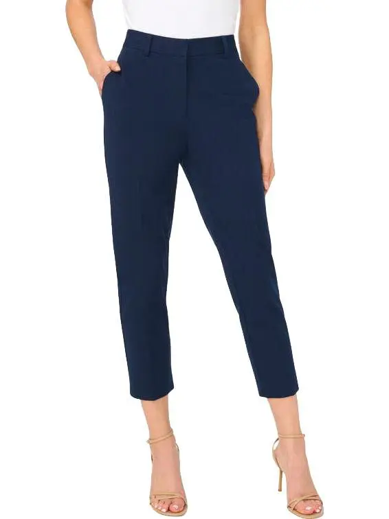 Halogen High Waist Crop Tapered Pants - Classic Navy