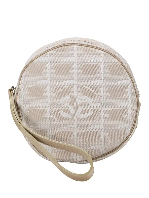 Chanel Travel Line Round Pouch - Beige