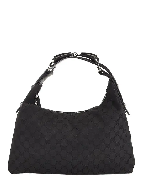 Gucci Gg Horsebit Hobo - Black