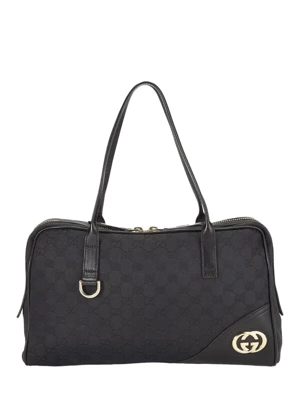 Gucci Gg Britt Boston Bag - Black