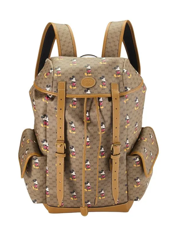 Gucci Disney X Gg Supreme Donald Duck Backpack - Brown