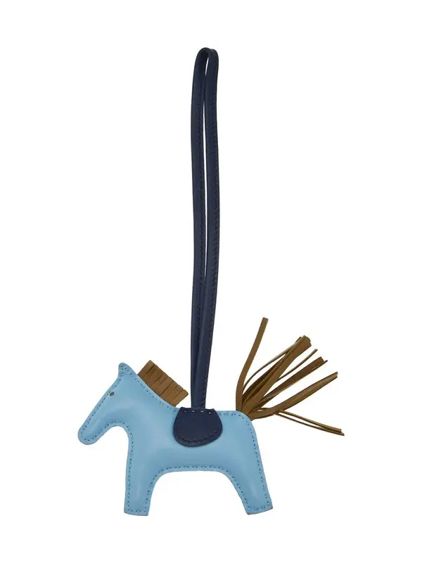 Hermès Milo Leather Rodeo Bag Charm - Blue