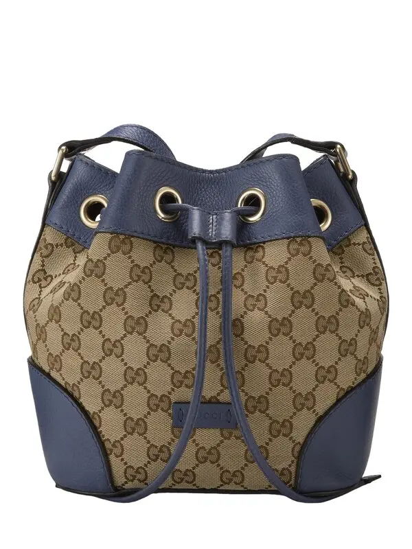 Gucci Original Gg Canvas Bucket Bag - Blue