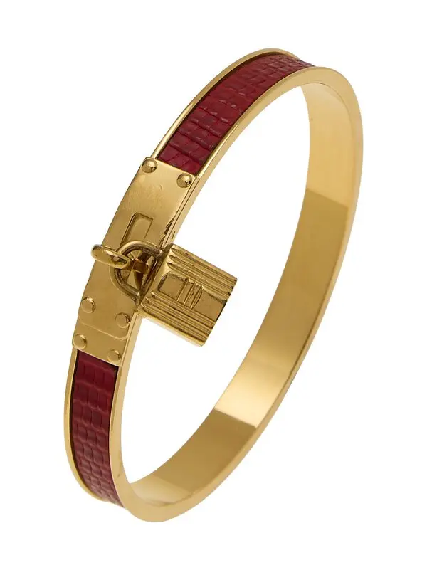 Hermès Kelly Lock Bangle - Red