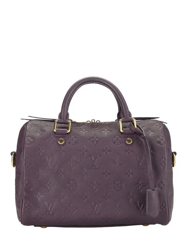 LOUIS VUITTON Empreinte Monogram Speedy Bandouliere 25 - Purple