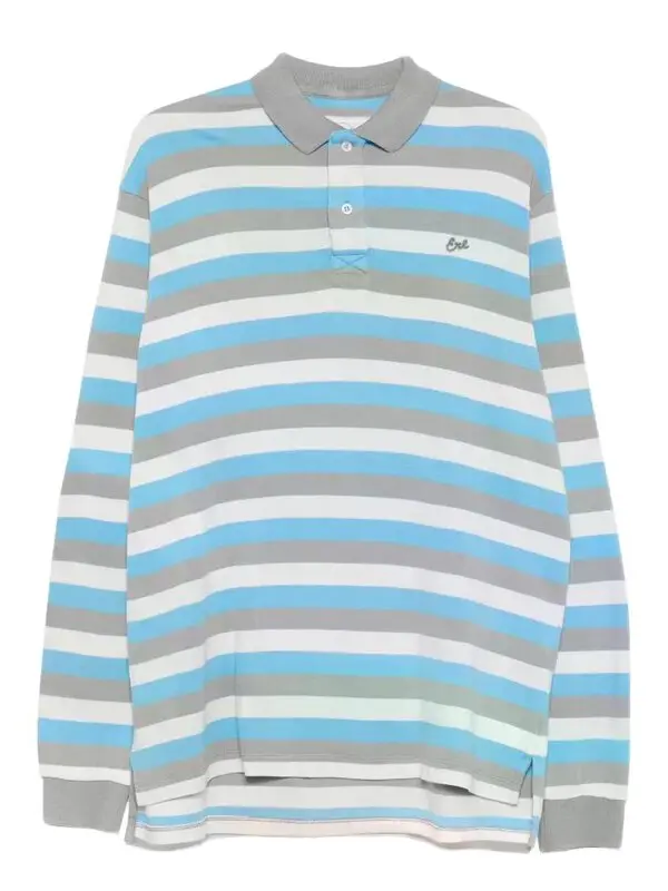 ERL Striped Polo Shirt - Grey