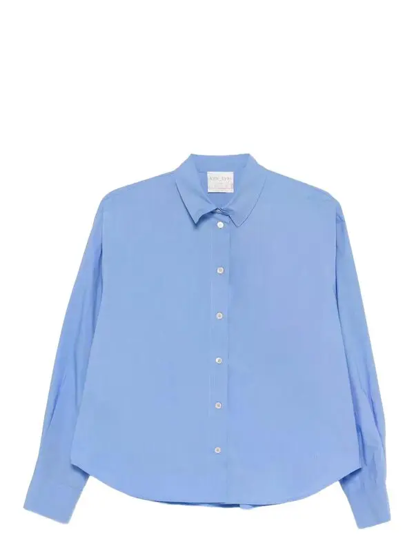 FORTE_FORTE Boxy-fit Shirt - Blue