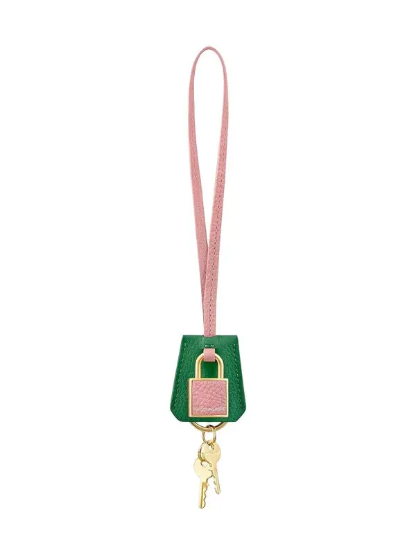 MAISON DE SABRE Padlock Leather Charm - Green