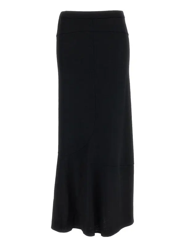 Junya Watanabe Gonna In Maglia Di Lana - Nero