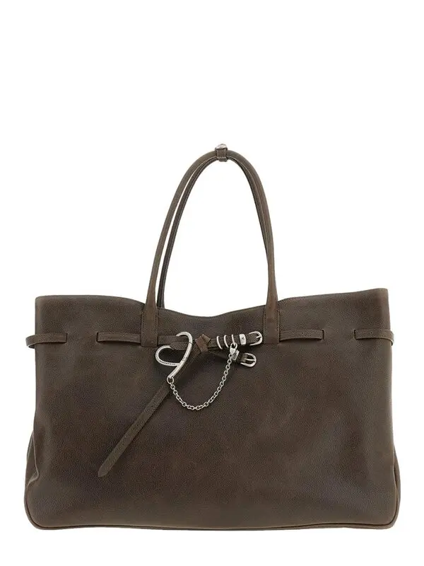 MARGESHERWOOD Borsa A Spalla Grandma Used Xl - Marrone