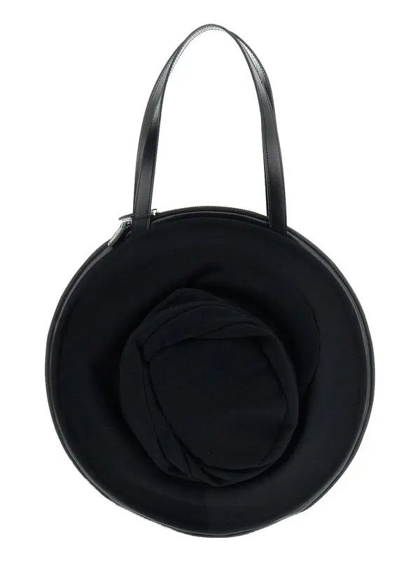 Junya Watanabe Borsa A Cerchio In Pelle - Nero