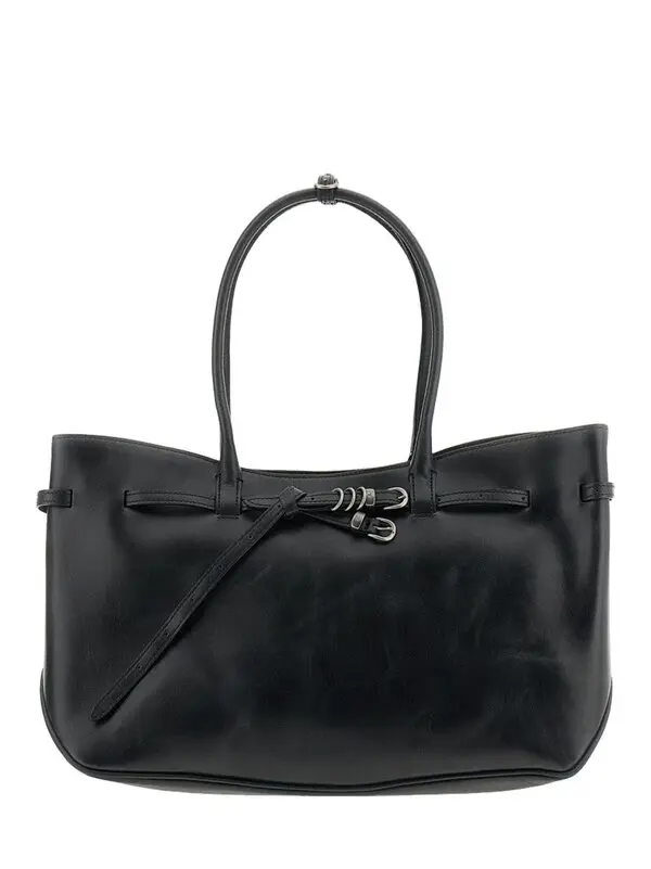 MARGESHERWOOD Borsa A Spalla Grandma Used Bag Large - Nero