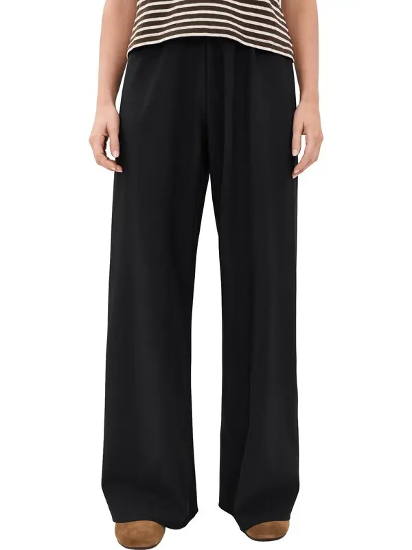 LA LIGNE Tropical Wool Colby Pants - Black