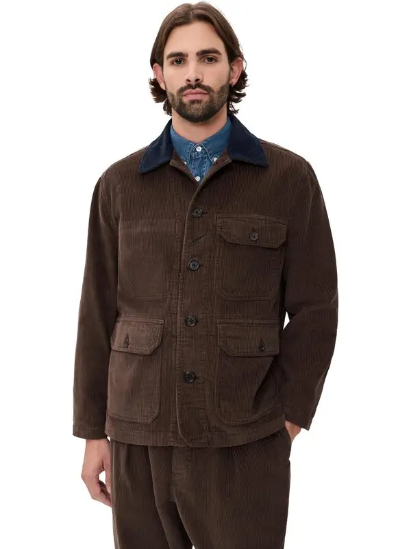 Universal Works Utility Corduroy Jacket - Cacao