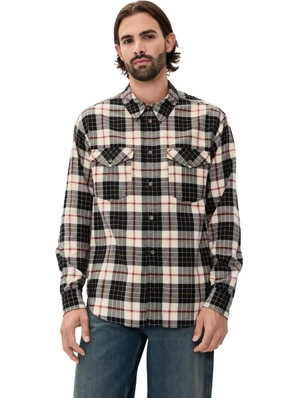 Isabel Marant Étoile Saul Button Down Shirt - Ecru/black