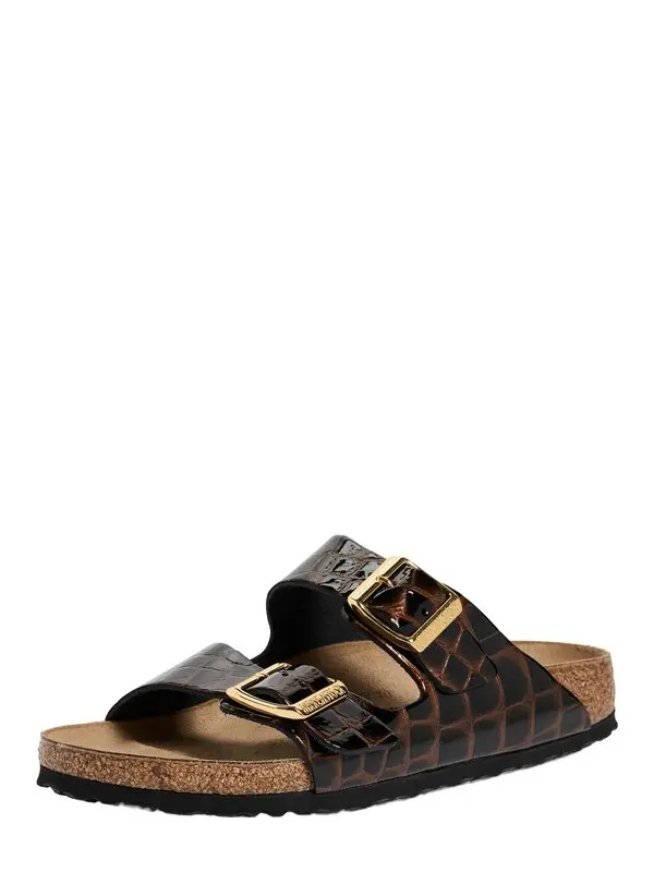 BIRKENSTOCK Arizona Embossed Sandals - Black