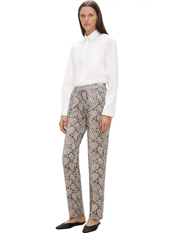 Theory Marcee Pant In Python Wool - Light Multi