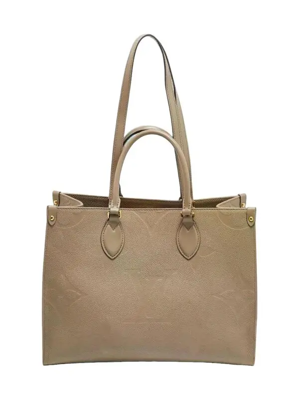 LOUIS VUITTON Mm Onthego Monogram Empreinte Tote Bag - Neutrals