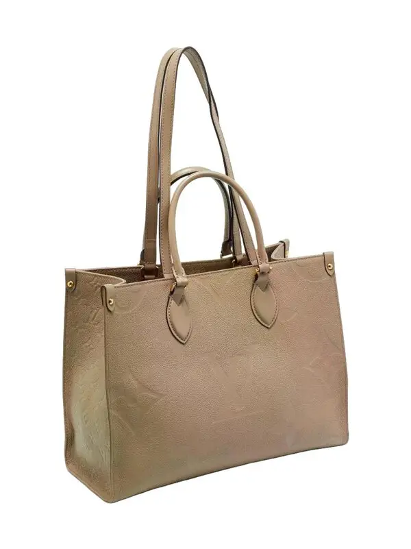 LOUIS VUITTON Mm Onthego Monogram Empreinte Tote Bag - Neutrals