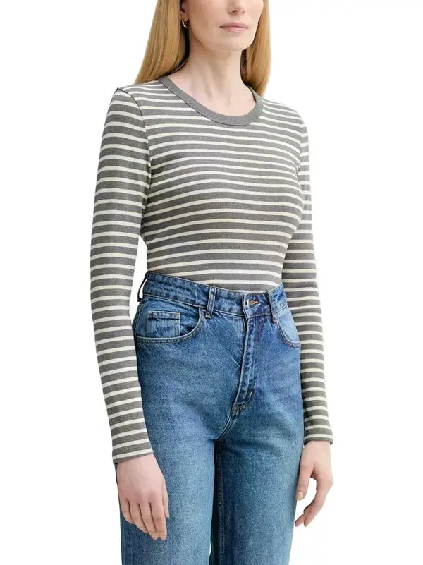 Marc O'polo Striped Long-sleeve T-shirt - Grey