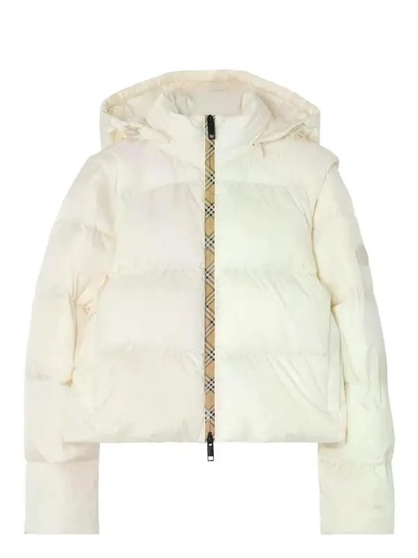 Burberry Detachable Sleeve Nylon Langdale Puffer Jacket - Neutrals