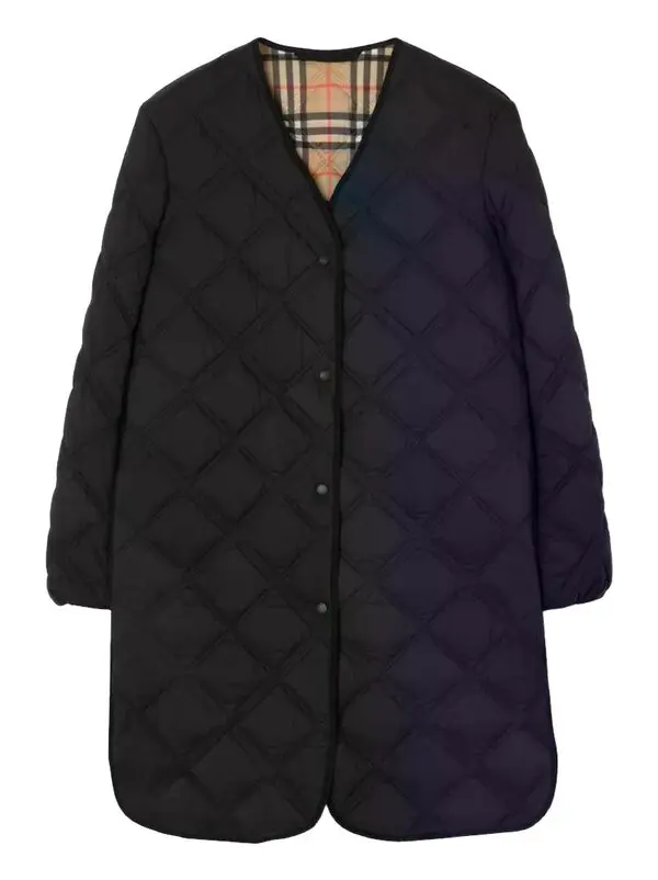 Burberry Detachable Gilet Quilted Nylon Ashfields Coat - Black