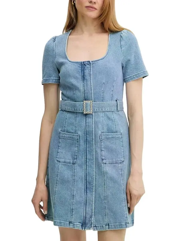 MORGAN Rubil Belted Mini Dress - Blue