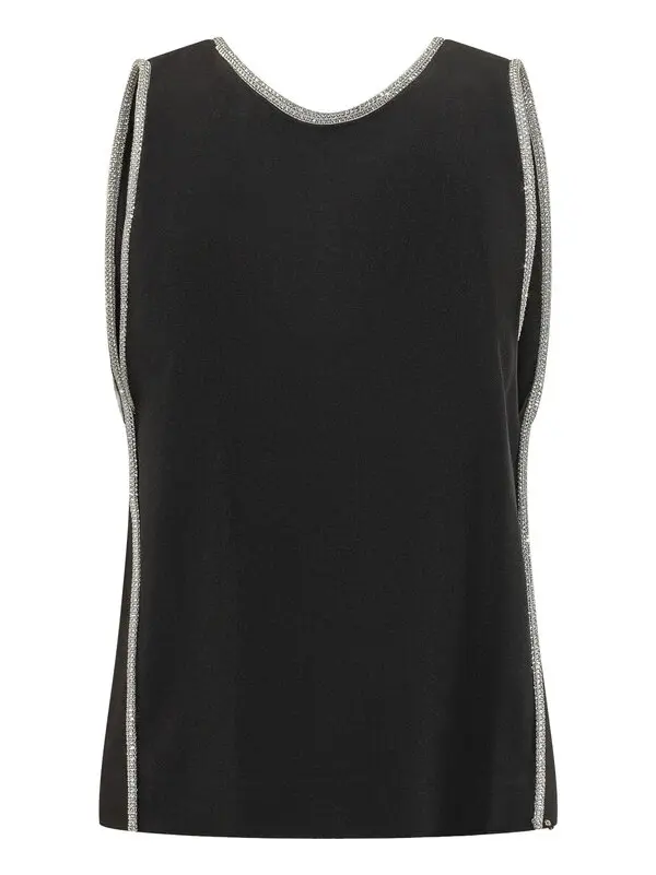 Sportmax Ribbed Mini Tank Top - Nero