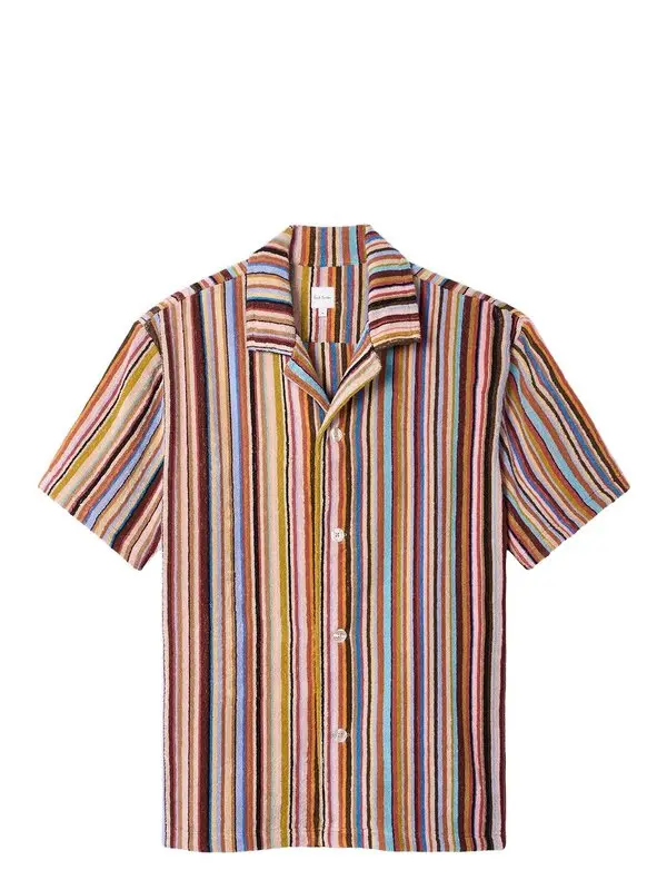 Paul Smith Apos;s Striped Cotton Camp Shirt - Multi