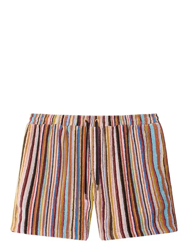 Paul Smith Apos;s Striped Cotton Shorts - Multi