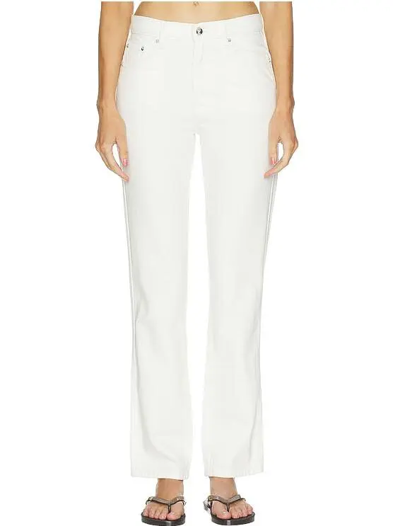 DL1961 Cate Slim Leg Jeans In Ivory - Eggshell