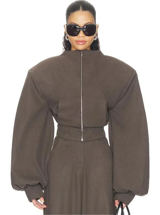 DEME BY GABRIELLA Canna Jacket In Brown - Coffee Brown