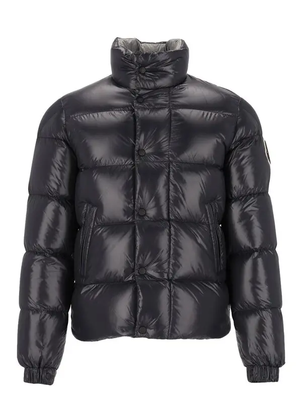 Moncler Bendola Short Down Jacket In Lacquer - Black