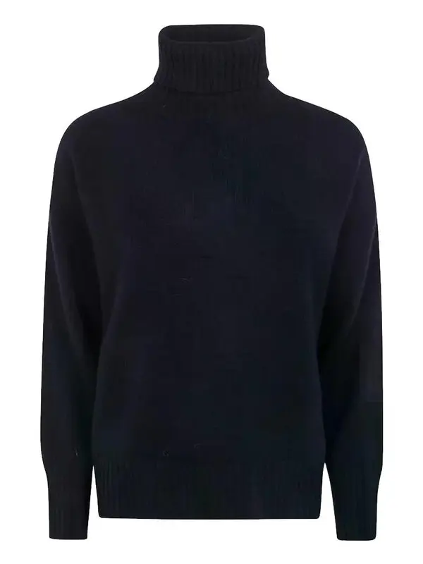 D.exterior Roll-neck Cashmere Sweater - Black