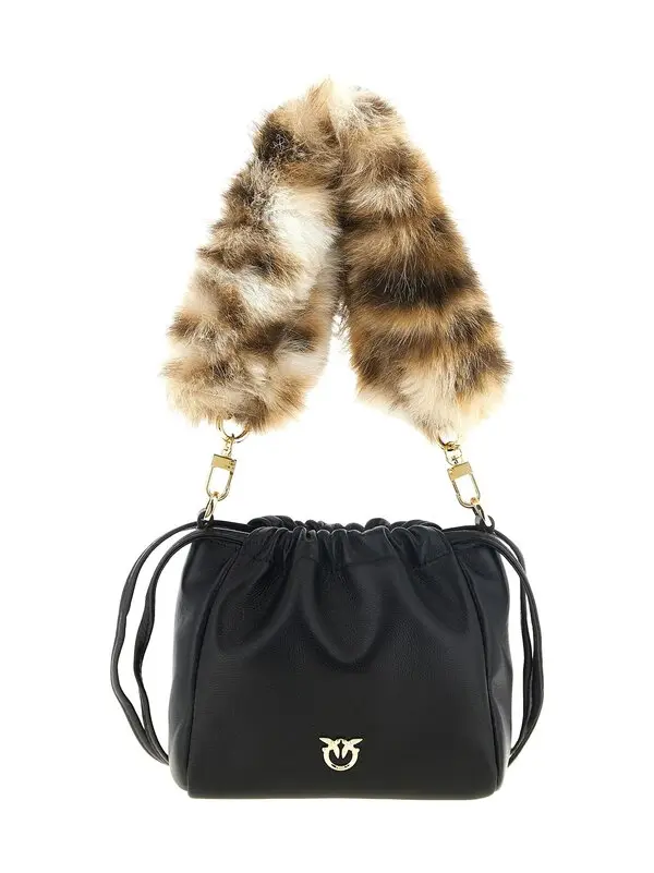 Pinko Nappa Bucket Bag - Black
