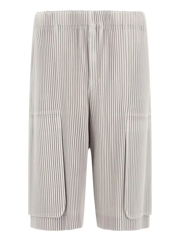 Issey Miyake Monthly Colors: September' Bermuda Shorts - Gray