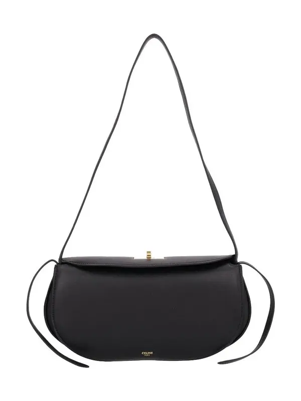 Celine Hot Dog Bag - Black