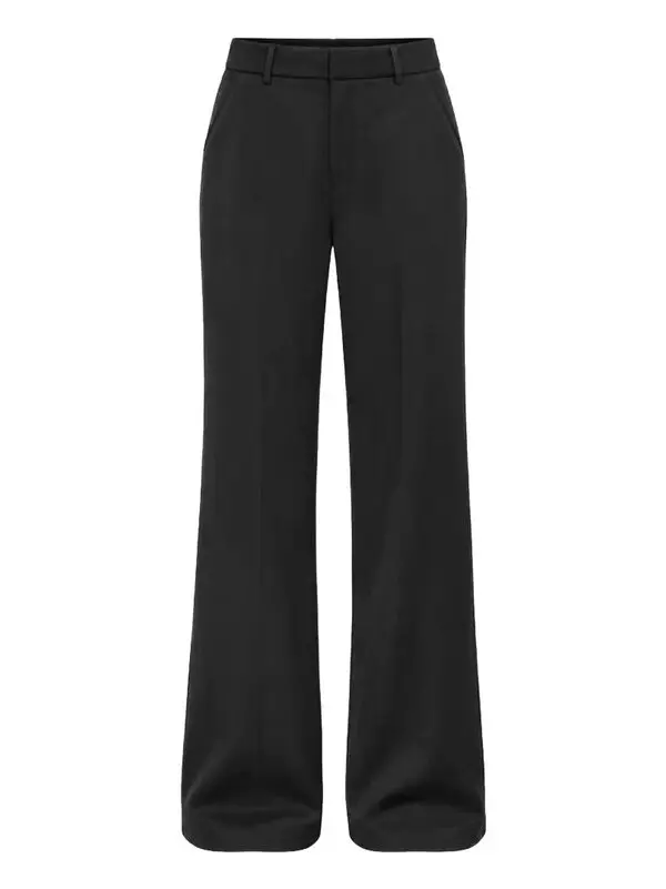 ELEH Pressed-crease Trousers - Black