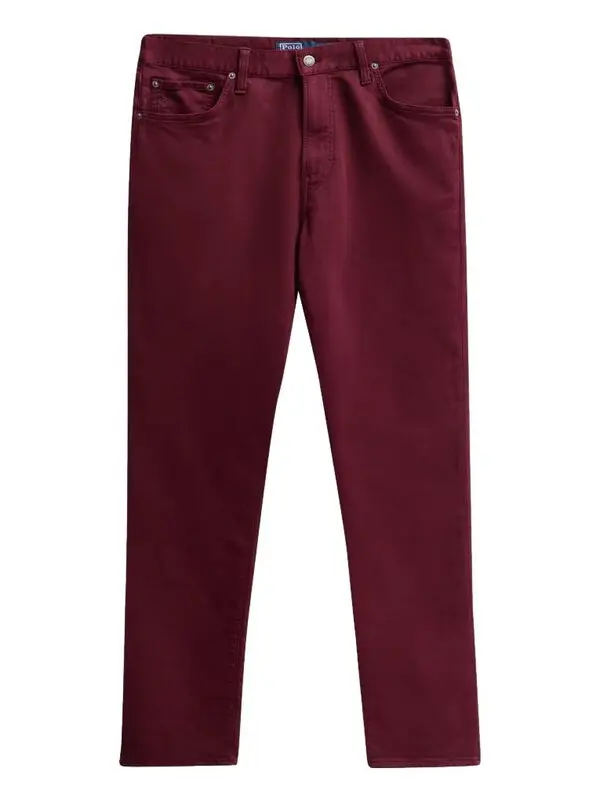 Ralph Lauren Purple Label Sullivan Slim Knit-like Chino Pants - Harvard Wine