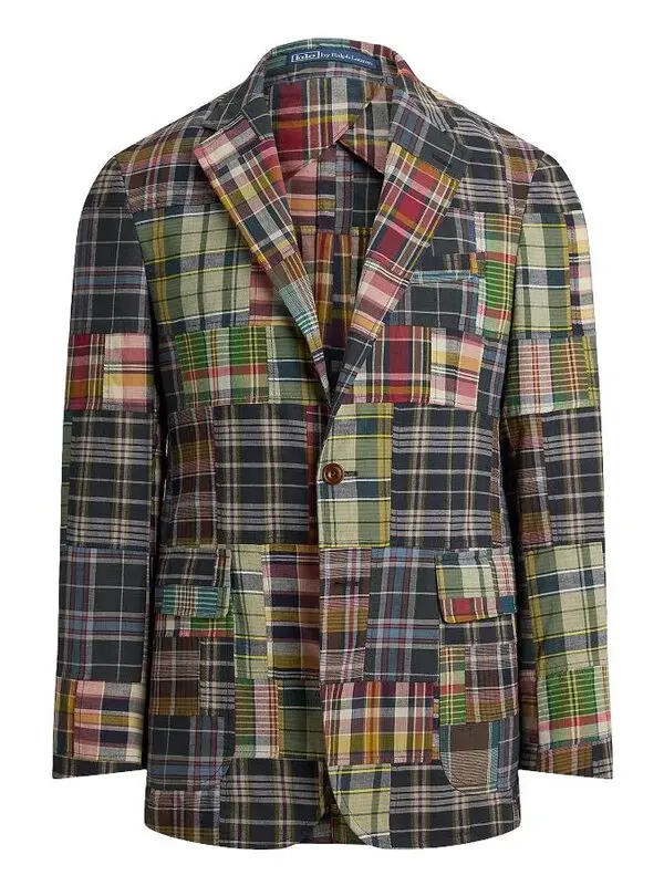 Polo Ralph Lauren Checked Cotton Blazer - Patchwork