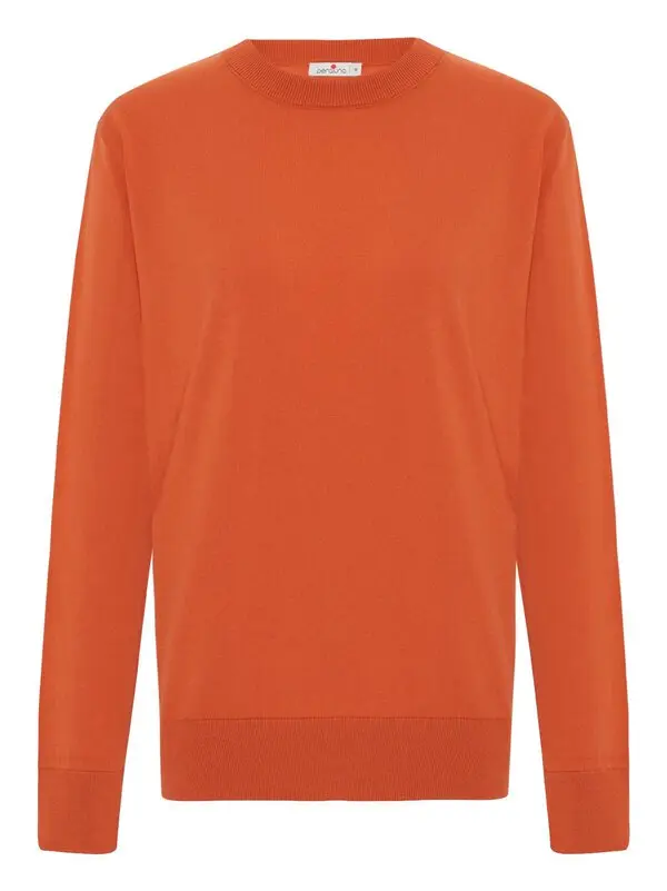 PERALUNA Mateo O Neck Pullover - Orange