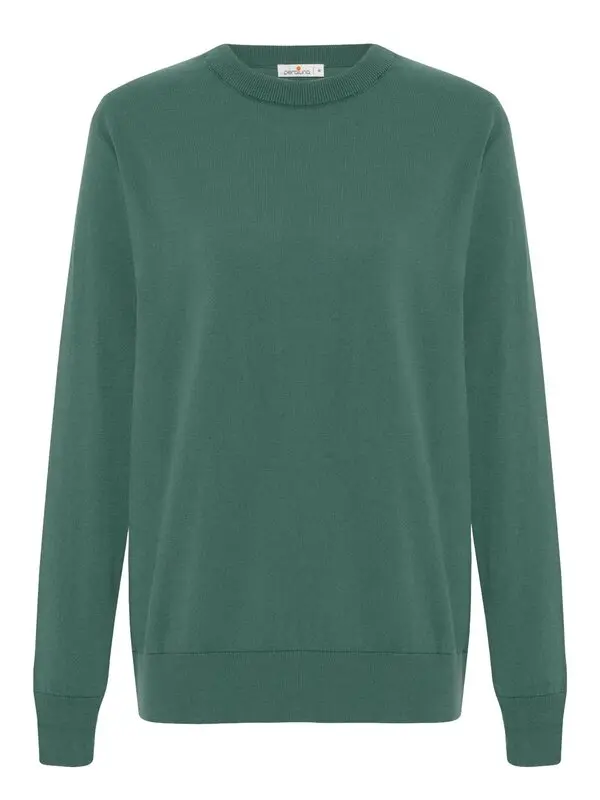PERALUNA Mateo O Neck Pullover - Green