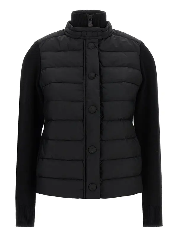 Moncler Padded Cardigan - Black