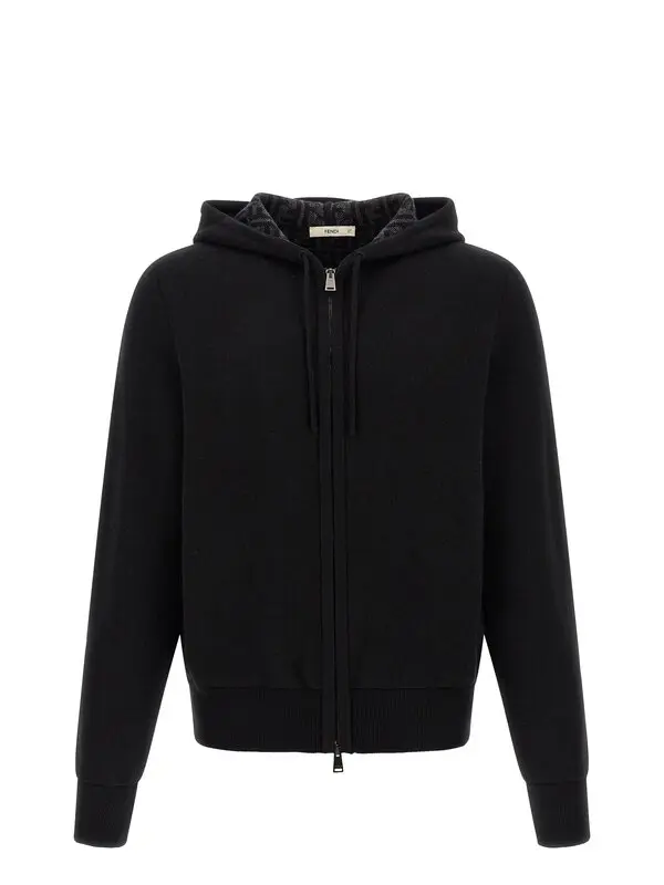 Fendi Cashmere Hoodie - Black