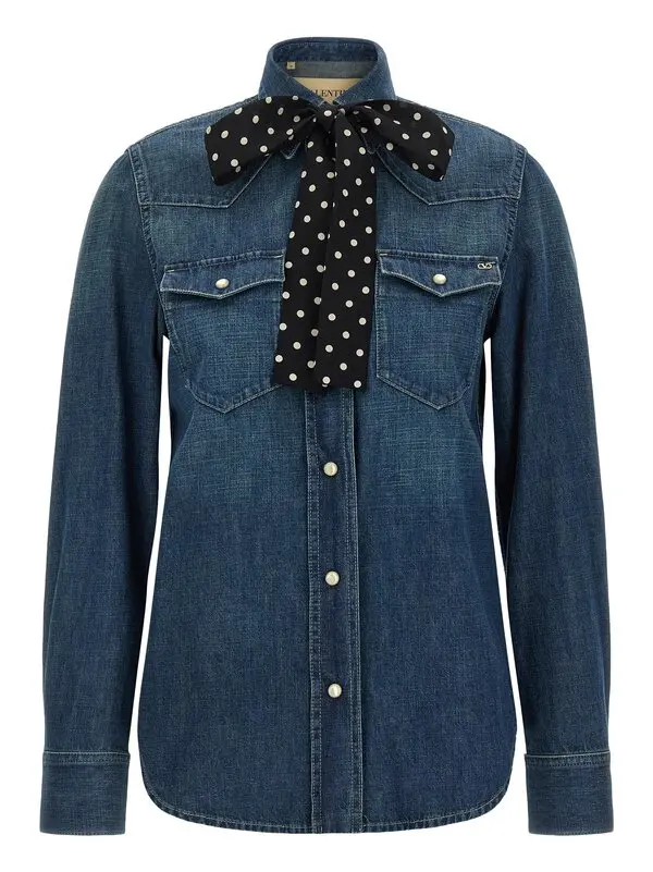 Valentino Garavani Denim Shirt - Blue